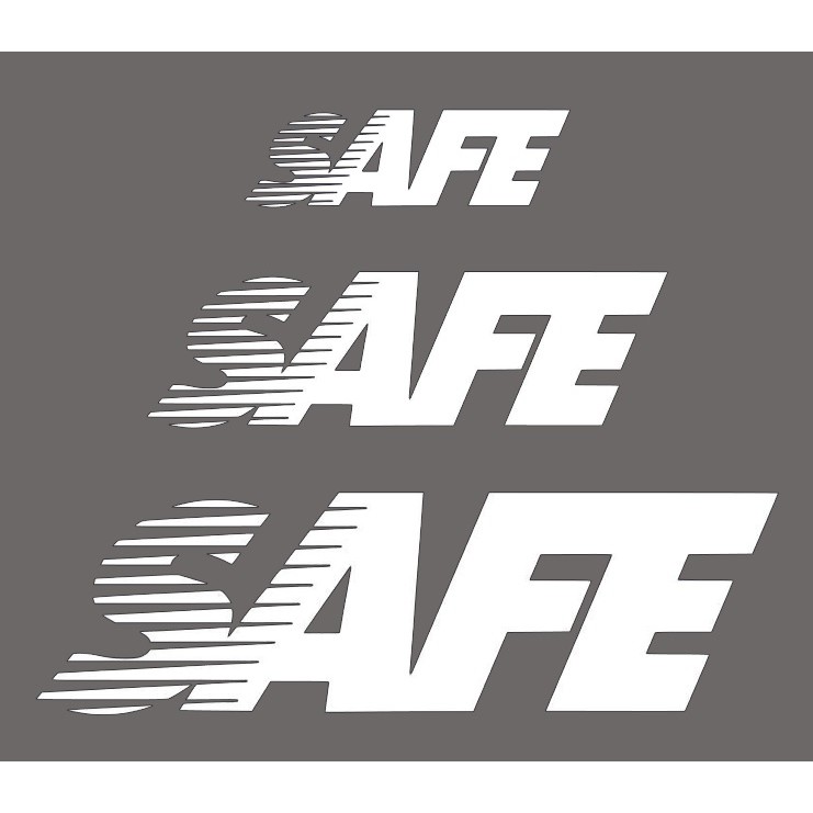 SAFE Decal Sticker Cutout waterproof | Shopee Philippines