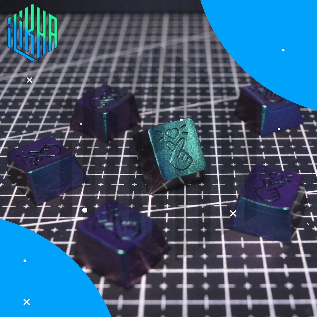 Hallyu Heart Artisan Keycap Finger Heart Artisan Keycap KPOP Heart ...