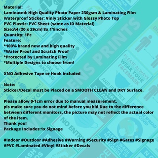 Xerox Print Scan Available here Laminated PVC Waterproof Sticker Sign ...