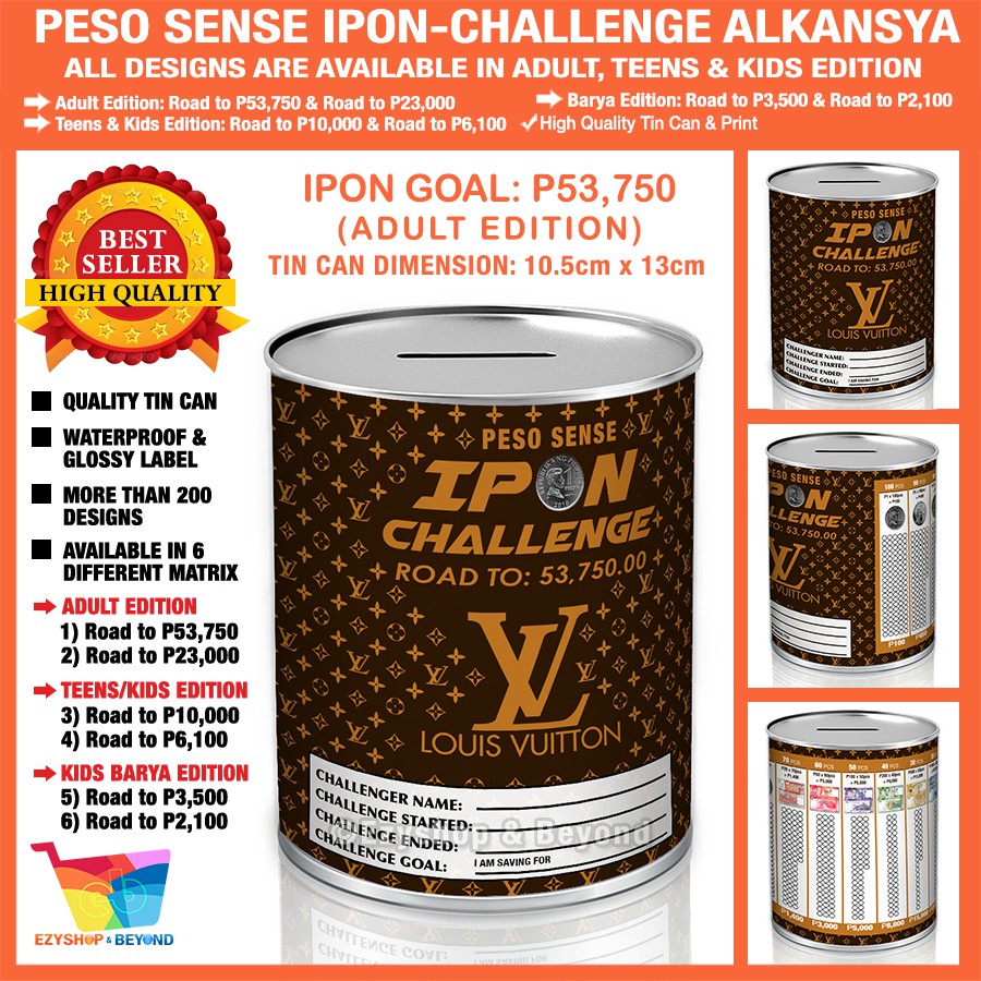 Lv1 peso sense ipon challenge alkansya coinbank | BeeCost