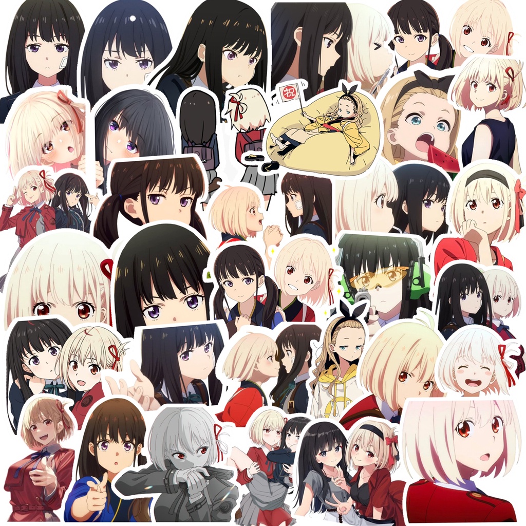 Lycoris Recoil Anime Sticker Pack (35pcs) | Shopee Philippines