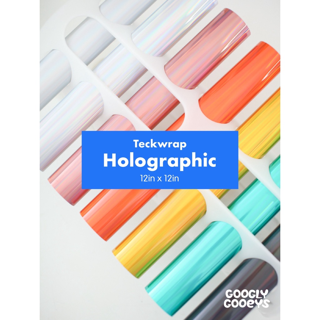 Teckwrap Holographic Adhesive Vinyl Stickers (12x12) Decal DIY Craft ...