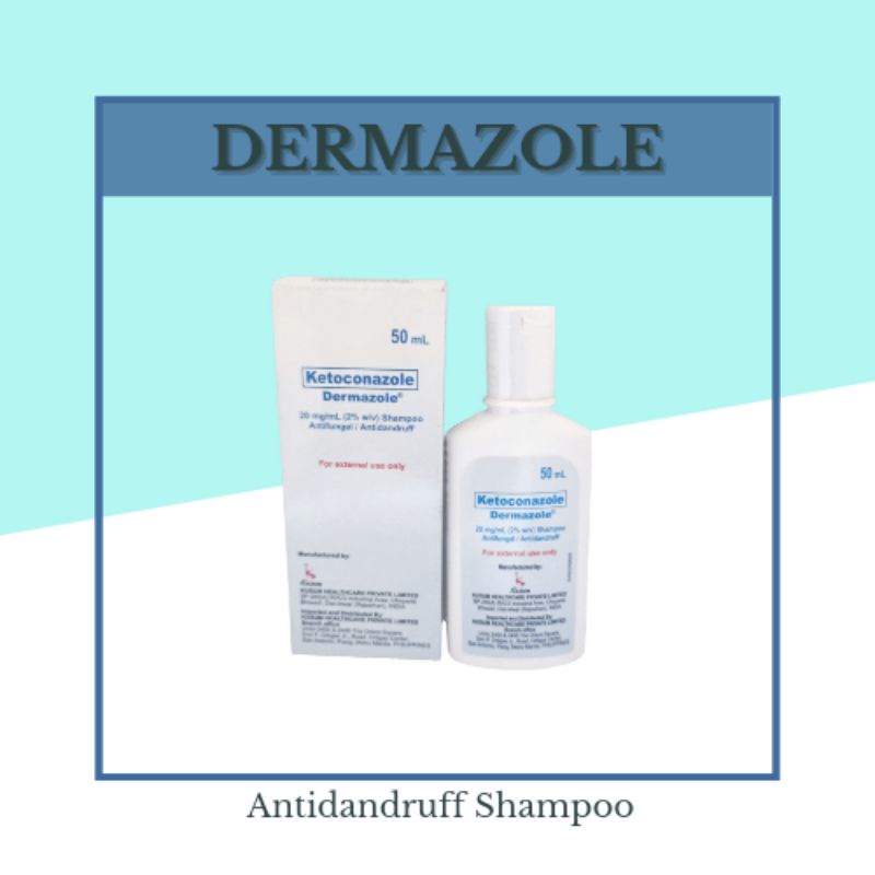 Ketoconazole Dermazole Antidandruff Shampoo 50ml | Shopee Philippines