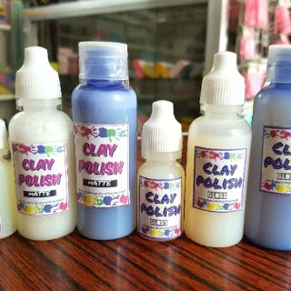 GLOSS GLAZE MATTE GLAZE CLAY POLISH fod Polymer Clay or Aird Dry Clay ...
