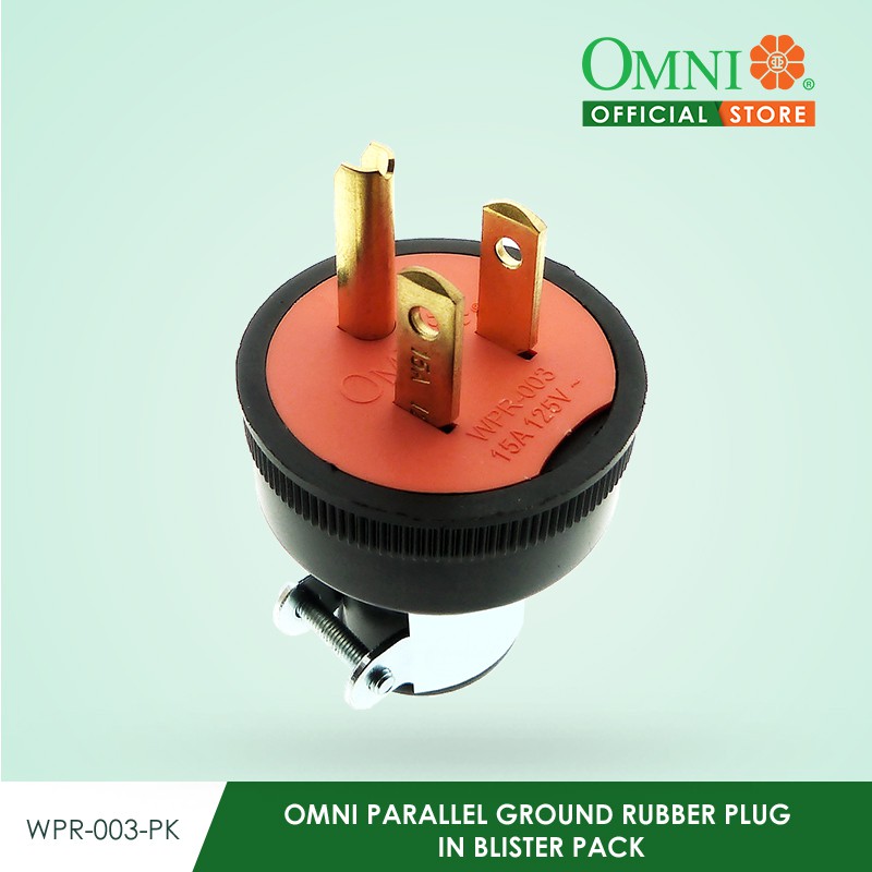 OMNI Parallel Ground Rubber Plug in Blister Pack - WPR-003-PK | Shopee ...