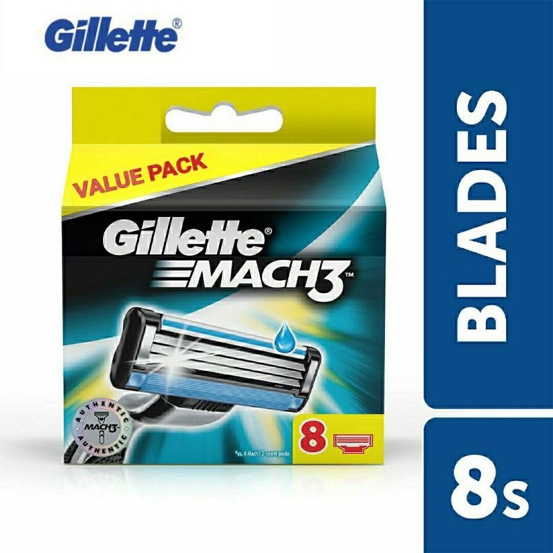 GILLETTE MACH 3 CART 8s (Clearance) | Shopee Philippines