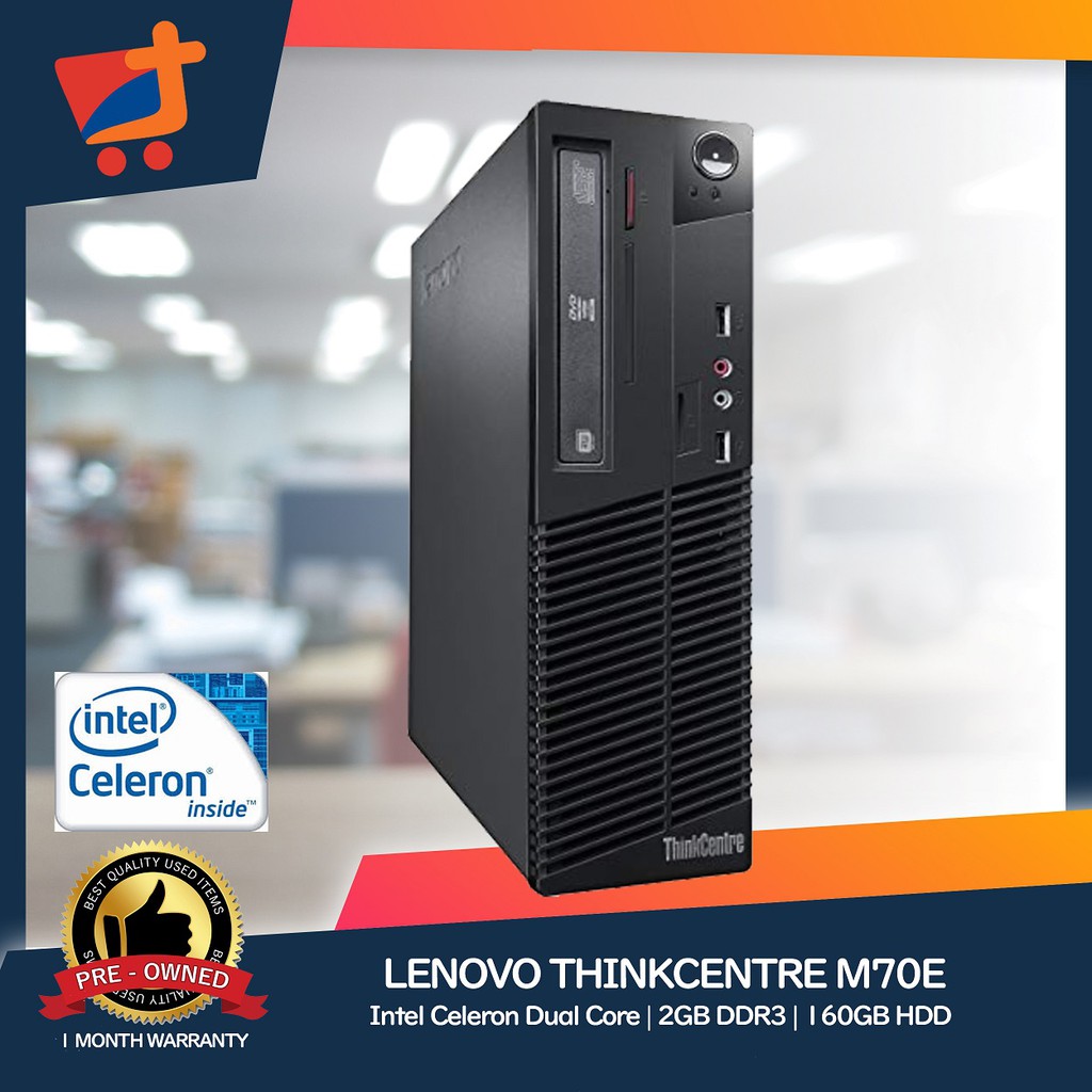 Lenovo Thinkcentre M70E SFF Slim Desktop PC / Computer | Shopee Philippines
