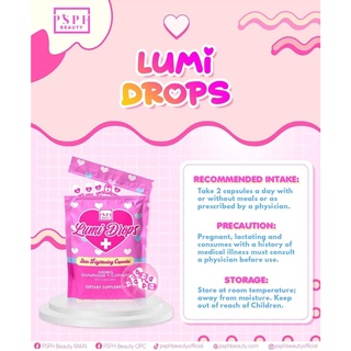 Lumi Drops Glutathione and Collagen | Lumi Drops Gluta 500 mg 60 caps ...
