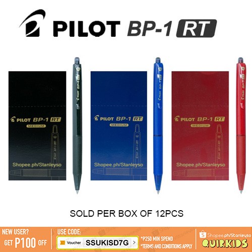 Pilot BP-1 RT Retractable Ballpen BP1 Pen | Shopee Philippines