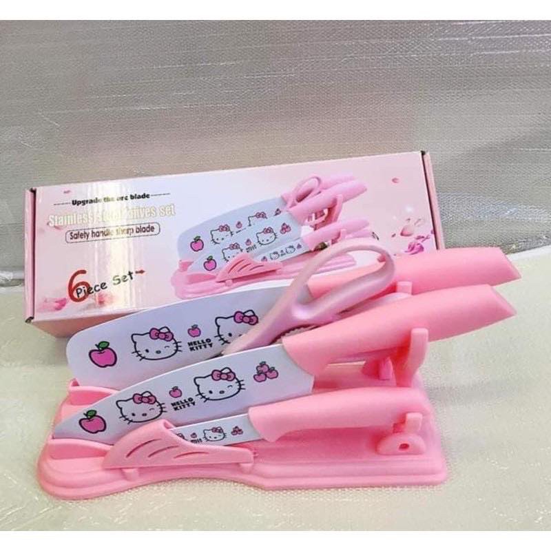 Hello kitty stainless steel knives 5in1 Set | Shopee Philippines