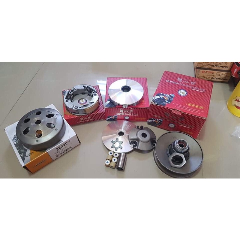 mio sporty lining/bell/pully/torque free belt (PANG GILID SET) | Shopee ...