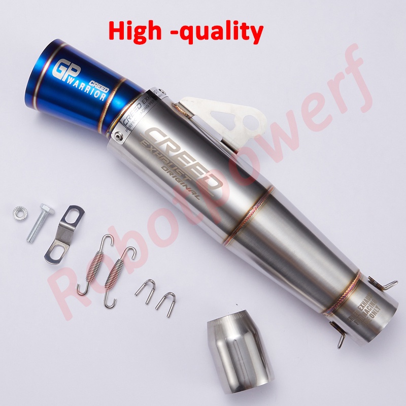 GP Universal 38-51mm Motorcycle Exhaust Pipe Locomotives Baked blue ...
