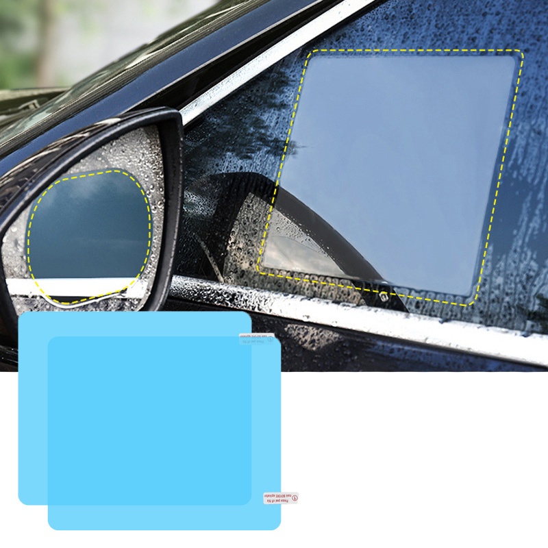 2 Pcs 200X240mm Car Side Window Protective Film / Rainproof Anti-fog ...