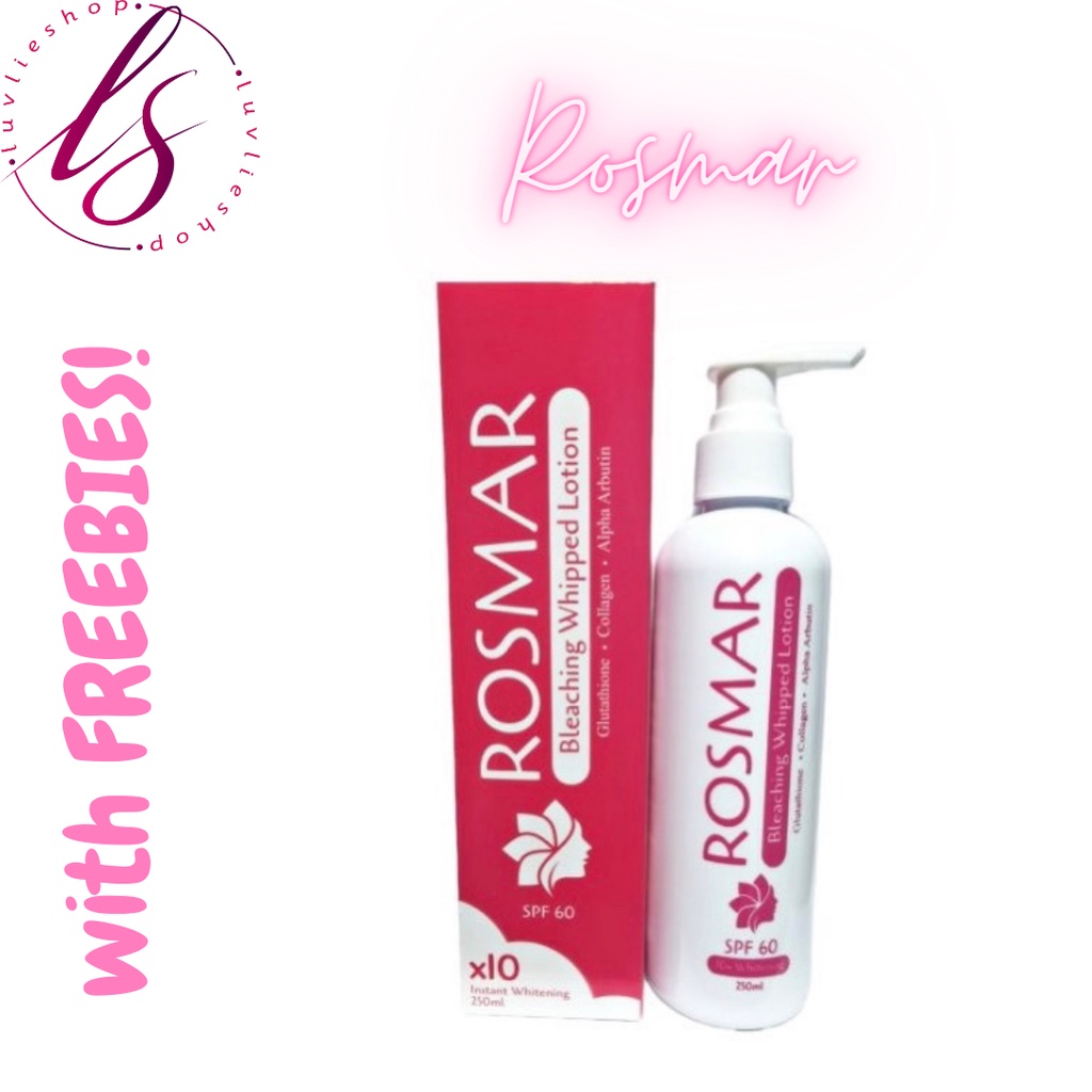 Rosmar TRIO SET Bleaching Whipped Lotion with SPF60 250ml | Shopee ...