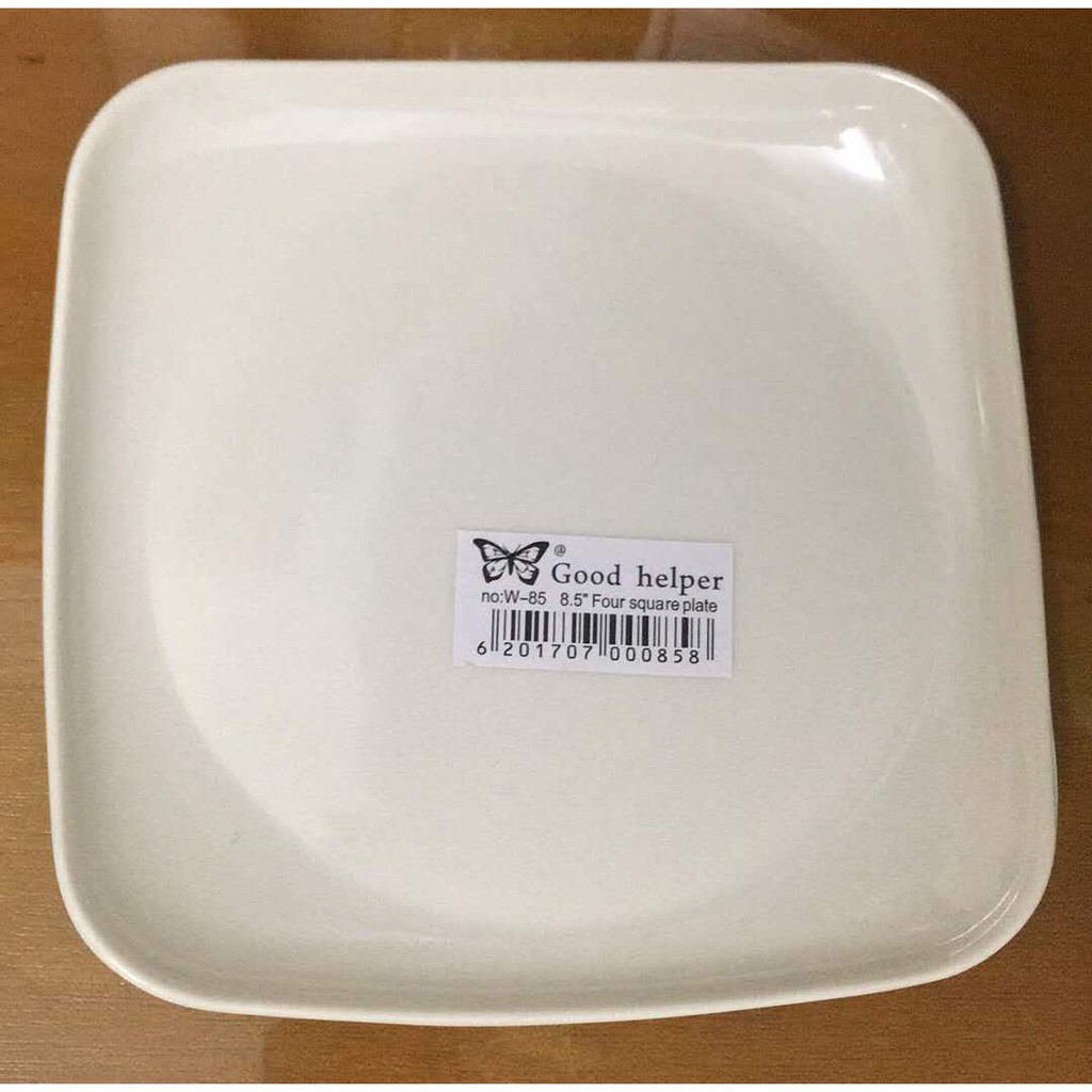 Plain White Square Plate 12 pcs per set W-MODEL COD | Shopee Philippines