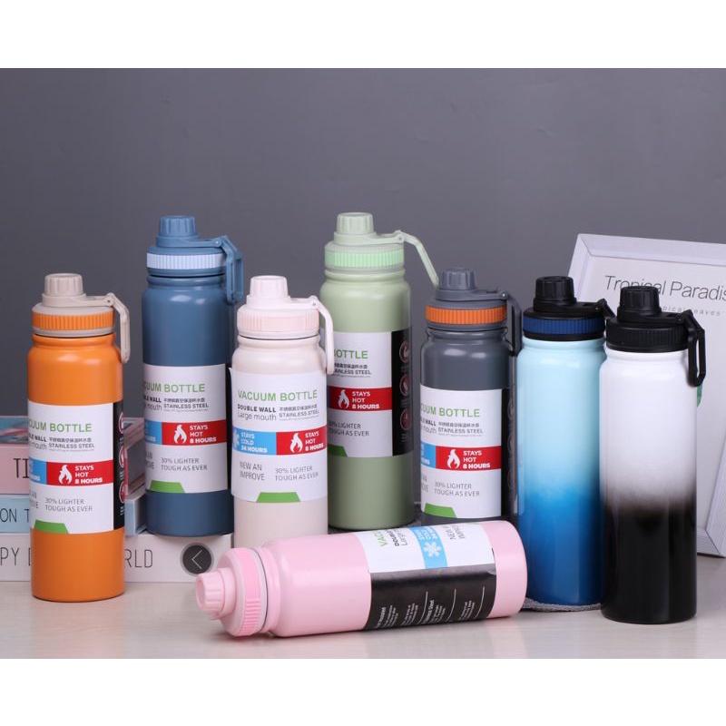 800ml/1000ml New Large Capacity Outdoor Sports Water Bottle 304 ...