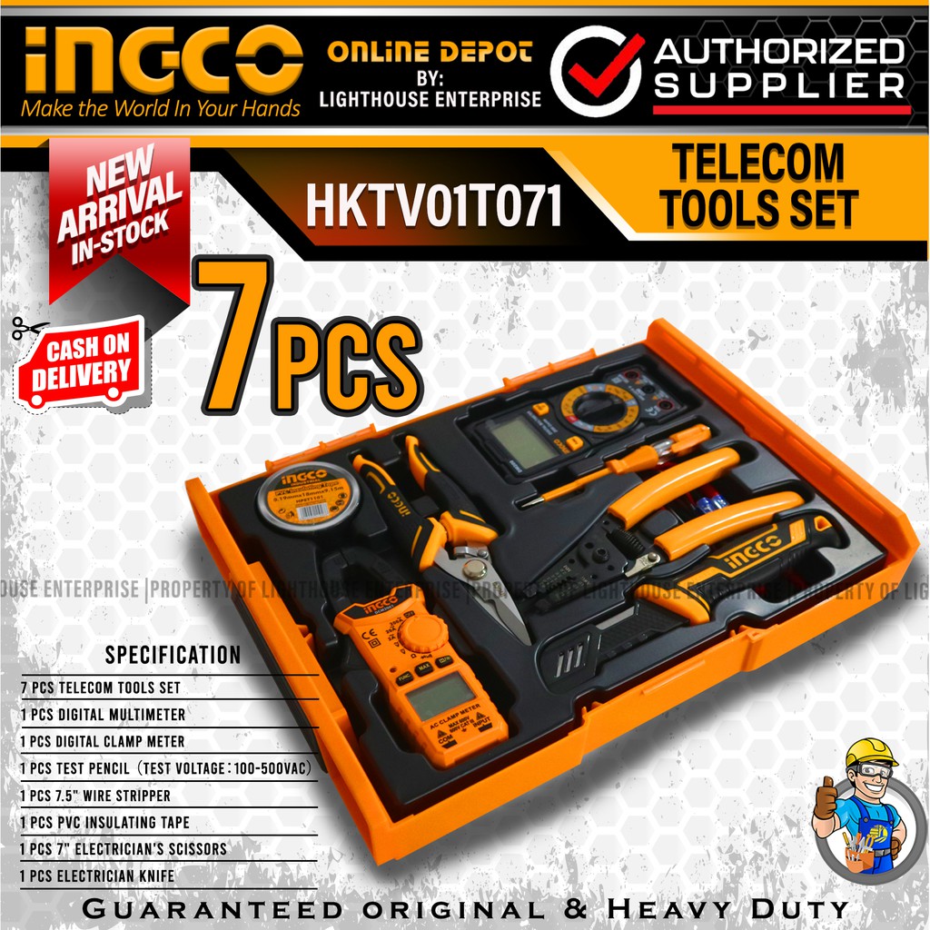 INGCO 7pcs Telecom Tools Set (HKTV01T071) *LIGHTHOUSE ENTERPRISE ...