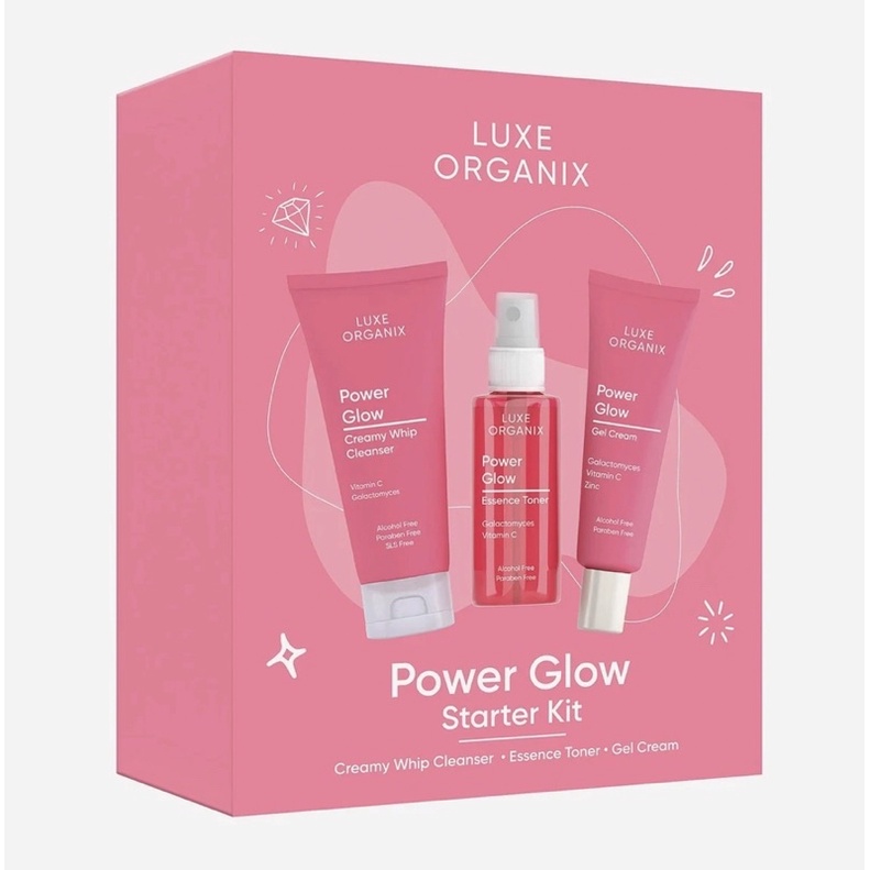 Brand New Authentic Luxe Organix Miracle Glow Set / Power Glow Starter ...