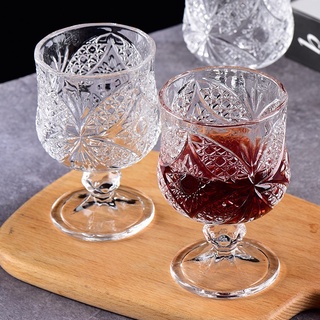 Delisoga Small embossed diamond wineglass whisky glass juice cup (1pc ...