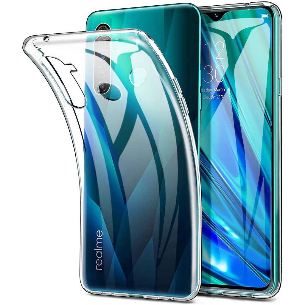 Realme 5i Case Transparent Silicone Soft TPU Cover Realme5i Phone Case ...