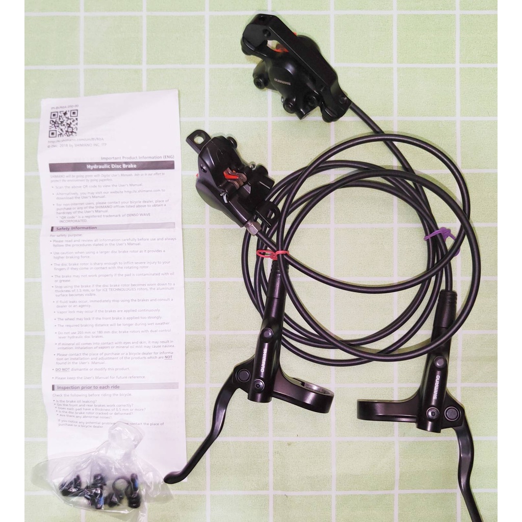 SHIMANO MT200 Bike Hydraulic Brake Set MTB Caliper with Lever | Shopee ...