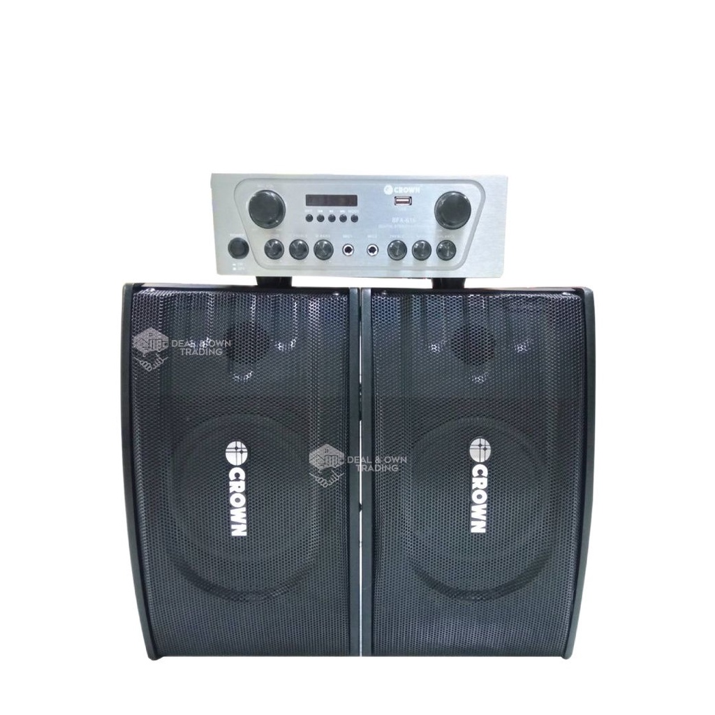 2021 Crown BFA-616 2000W PMPO Karaoke Amplifier with Baffle Speaker ...