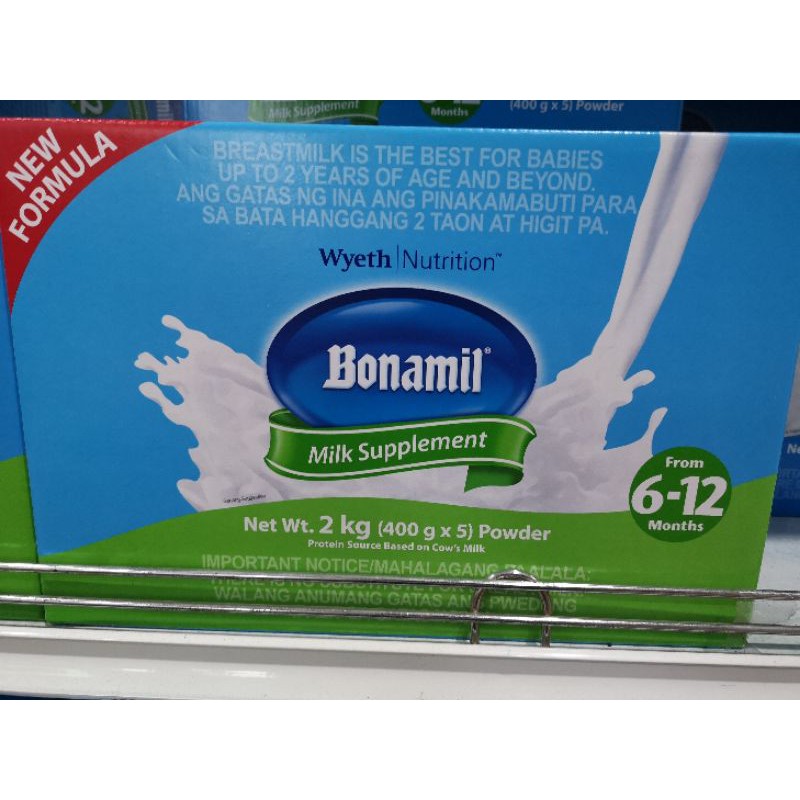 BONAMIL MILK SUPPLEMENT 2KG WYETH NUTRITION ORIGINAL presyo ₱1,098