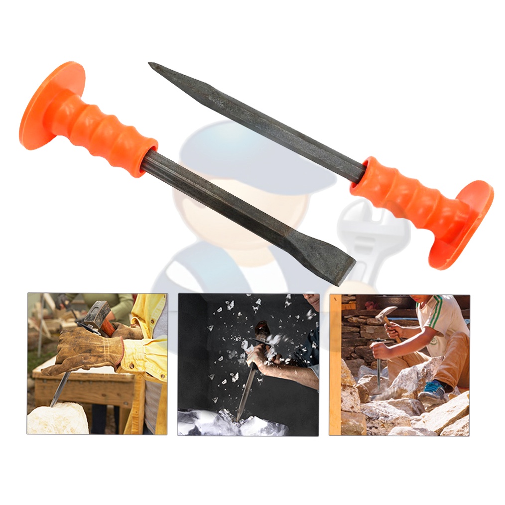 Masonry Concrete Chisel With Hand Guard 16x25cm | Shopee Philippines