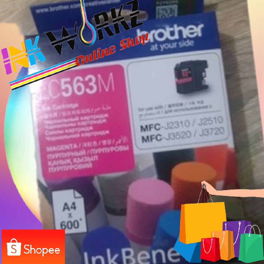 Brother LC-563 Genuine Ink Cartridge (Magenta) | Shopee Philippines