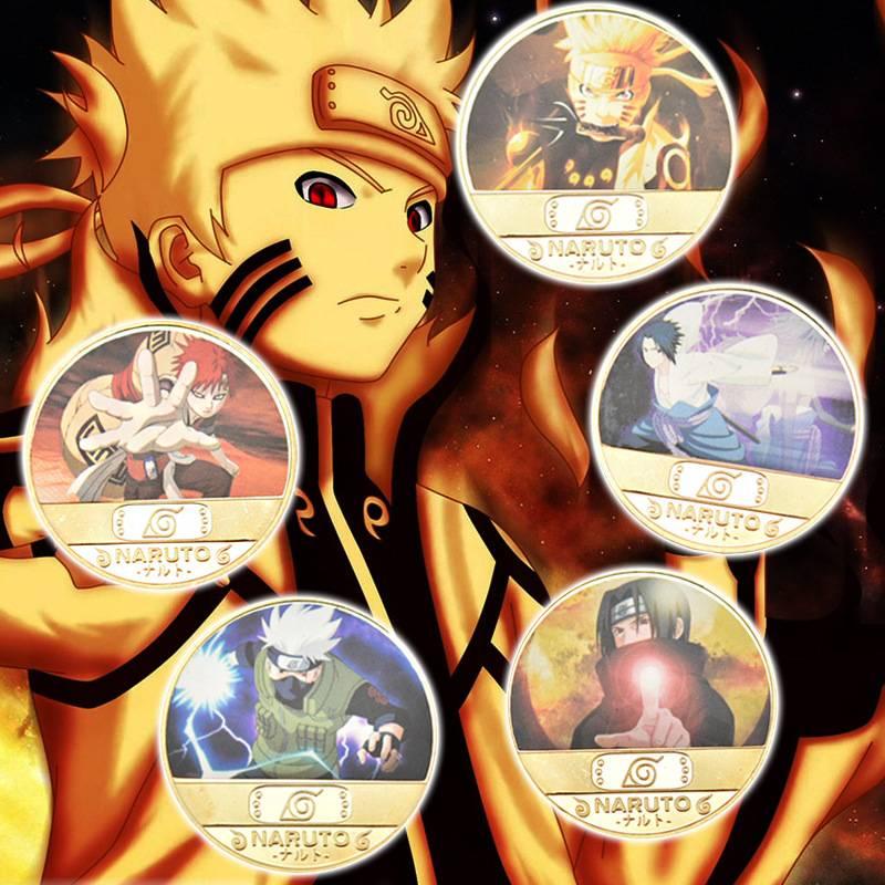 Naruto Commemorative Coins Anime Collection Naruto Itachi Kakashi ...