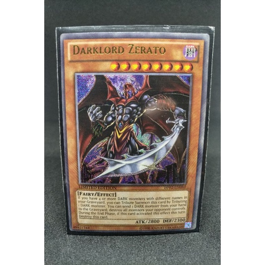 Yugioh Dark Lord Zerato LIMITED EDITION BP02-EN060 Secret Ultra Rare ...