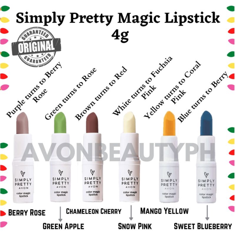 AVON Simply Pretty Magic Lipstick 4 g | Shopee Philippines