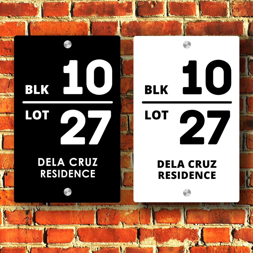 House Number Acrylic (Double Layer) | Shopee Philippines