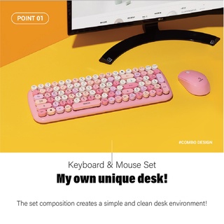 ROYCHE Wireless Keyboard & Mouse Set RMK-5000 3types | Shopee Philippines