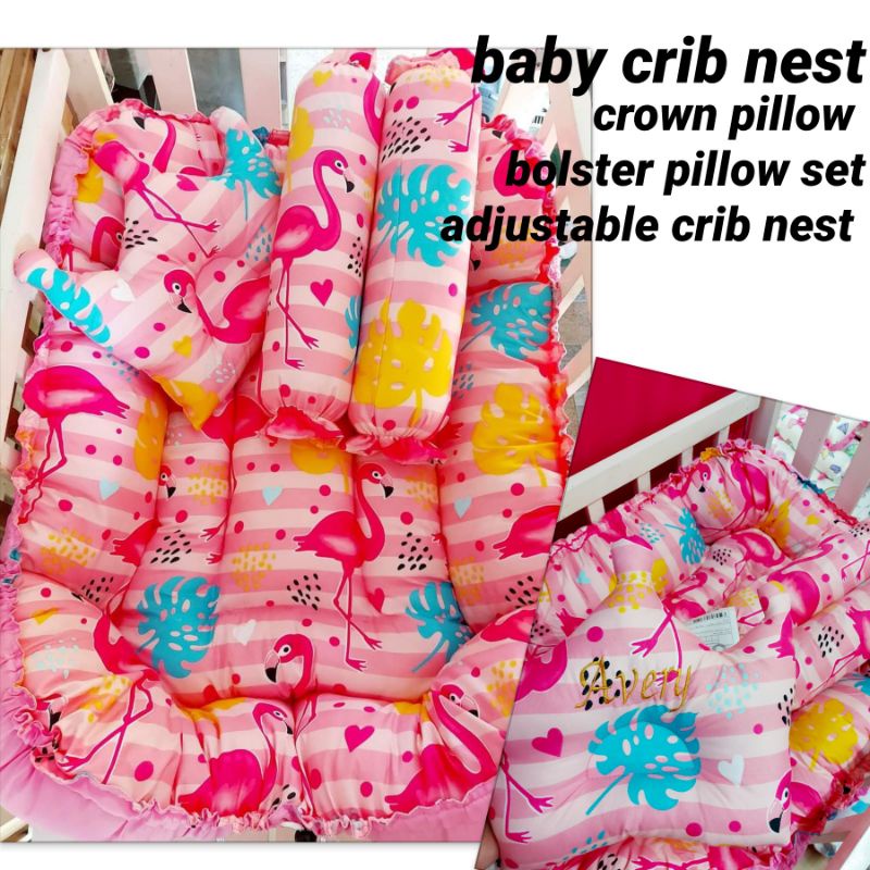Adjustable flamingo crib nest | Shopee Philippines