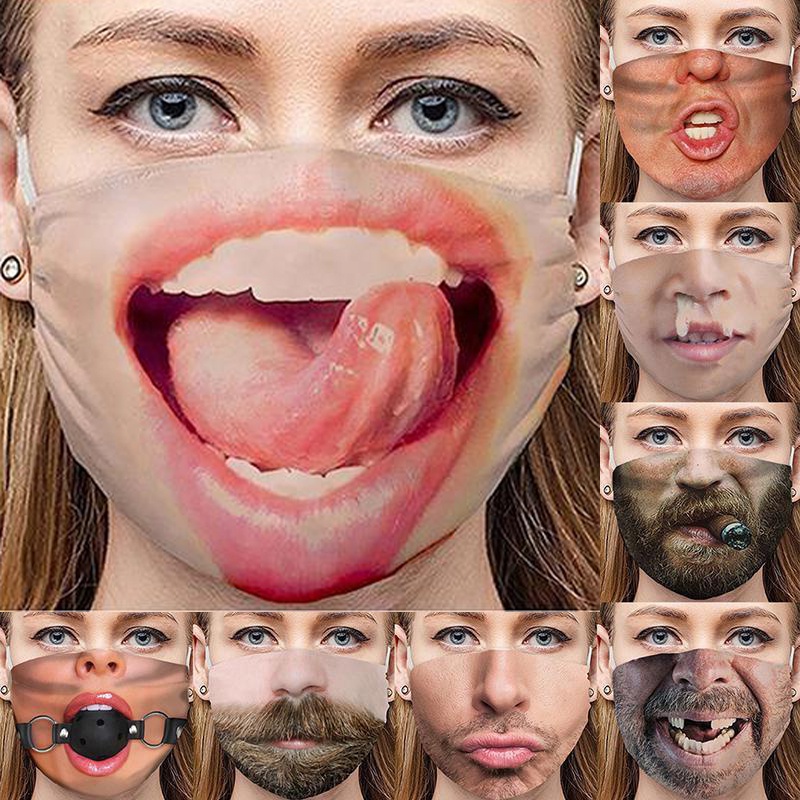 Masquerade Cosplay Scary Masque Funny Halloween Party Weird Disgusting ...