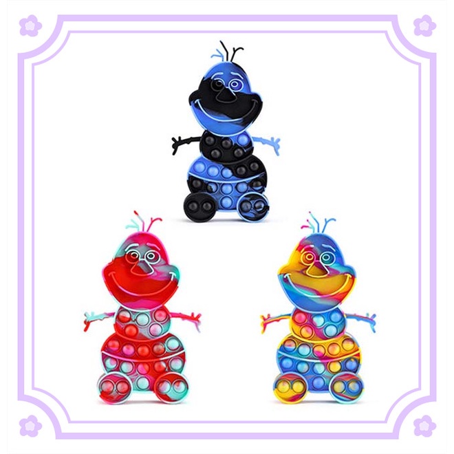 TOPFLO Pop it Fidget Toys,Frozen Olaf Pop Fidget Sensory Toys for Girls ...