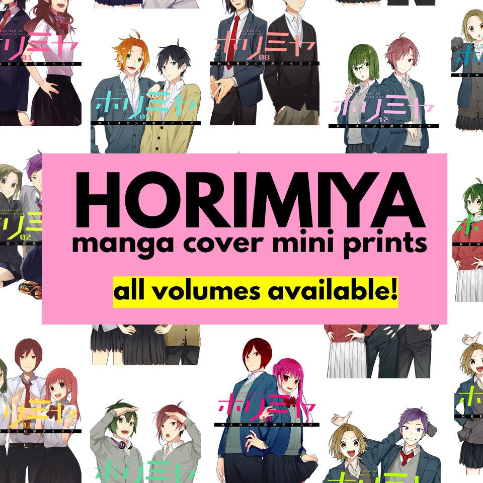 HORIMIYA Manga Cover Mini Poster Prints (VOLUMES 1 TO 15) | Shopee ...