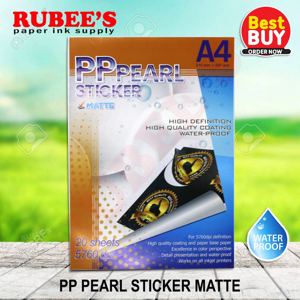 PP PEARL STICKER A4 SIZE MATTE | Shopee Philippines