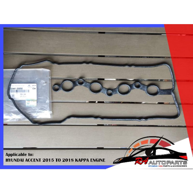 HYUNDAI ACCENT 2014 TO 2018 KAPPA ENGINE VALVE COVER GASKET ORIGINAL ...