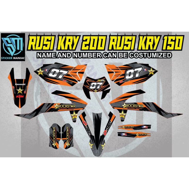 Rusi KRY 200, Rusi KRY 150 full body decals | Shopee Philippines