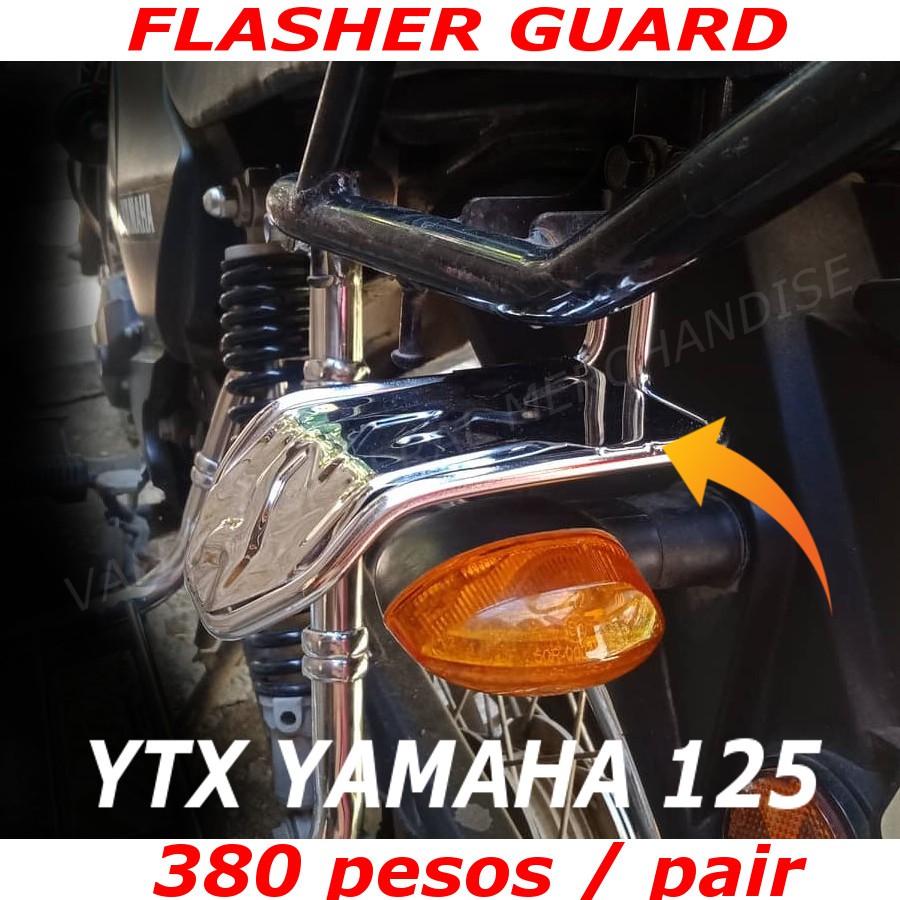 Yamaha YTX 125 Flasher Guard Stainless Pair | Shopee Philippines
