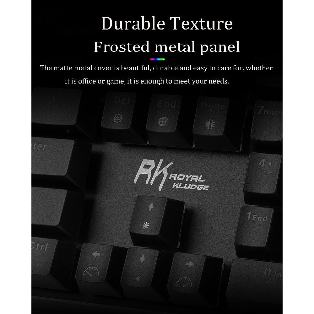 RK ROYAL KLUDGE RK918 Full RGB Backlit Wired Mechanical Keyboard ...