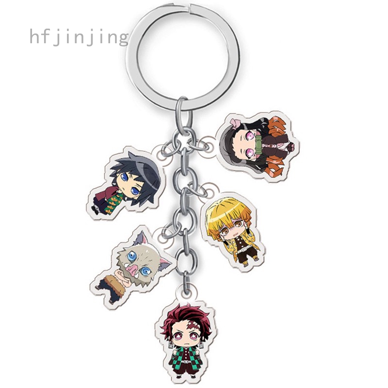 Anime Keychain Demon Slayer: Kimetsu no Yaiba Key Chain Kamado Nezuko ...
