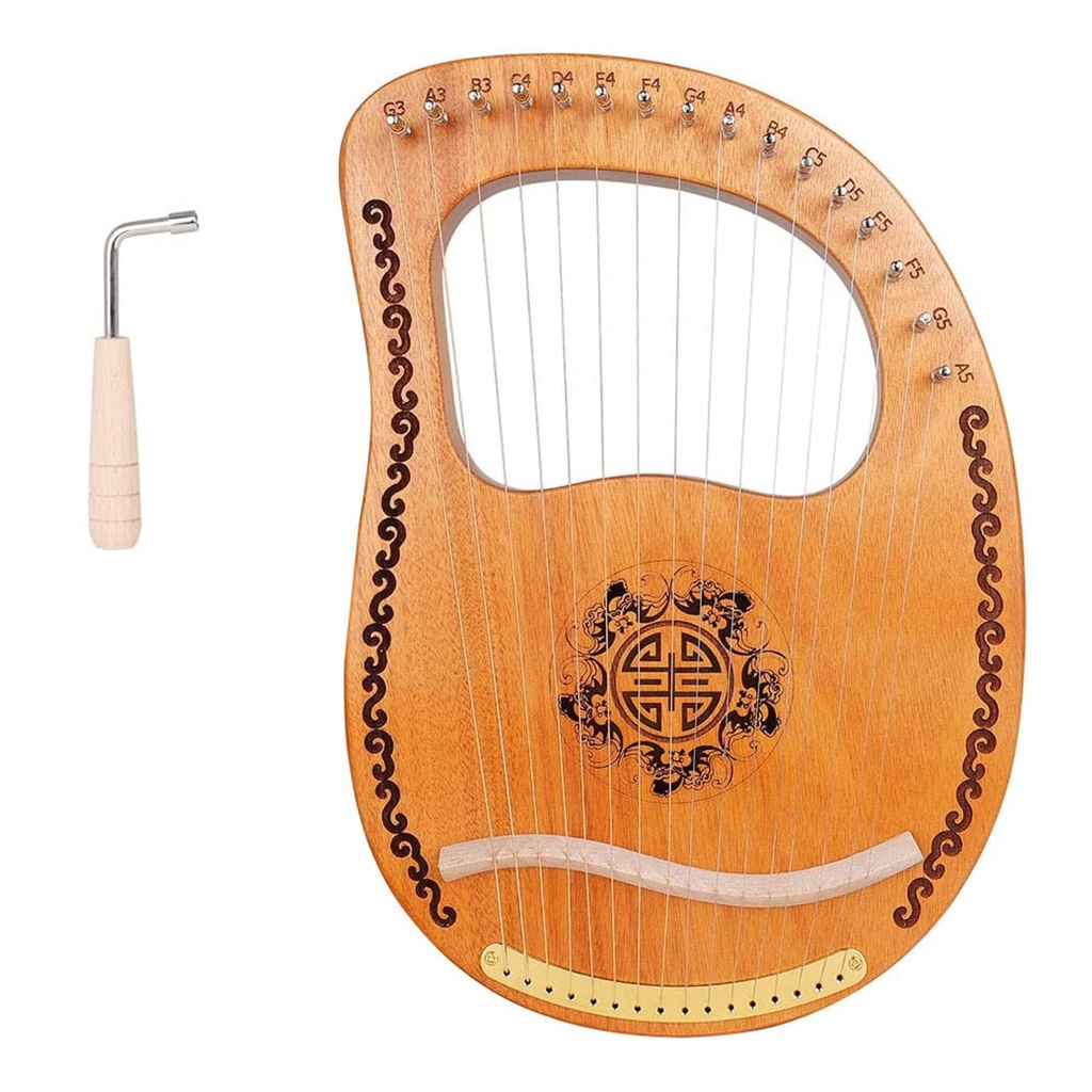 Avida Lyre 16 String Small Portable Harp Lyre Beginner Easy To Learn ...