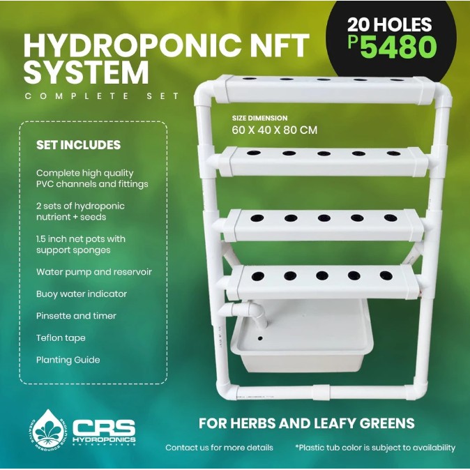 Home Hydroponics System Set (20 Holes NFT System) | Shopee Philippines