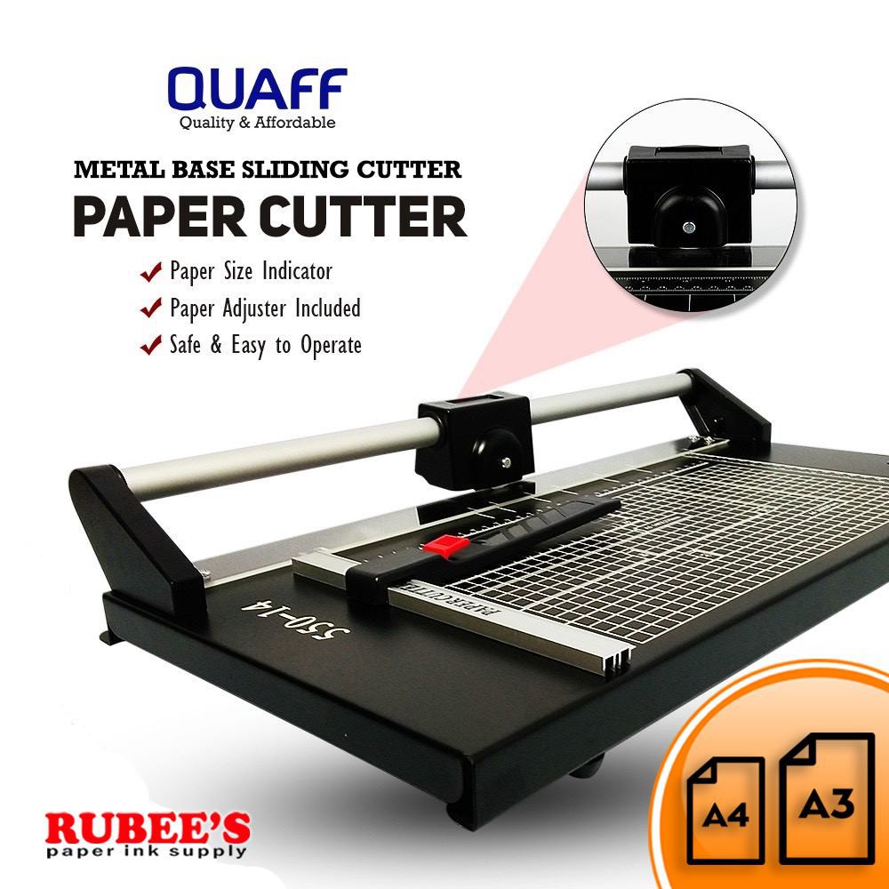 QUAFF SLIDING PAPER CUTTER A3/A4 Metal Based | Shopee Philippines