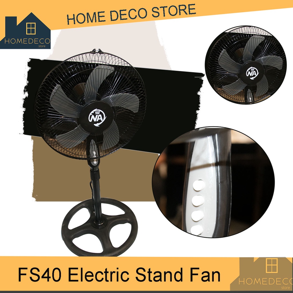 Home Deco 16" Oscillating Electric Fan Stand Fan | Shopee Philippines