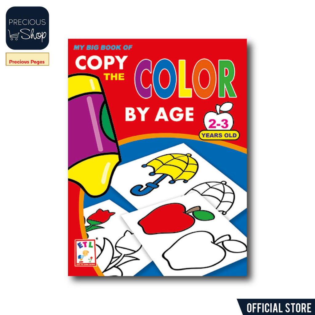 My Big Book Of Copy The Color (By Age 2-3) | Shopee Philippines