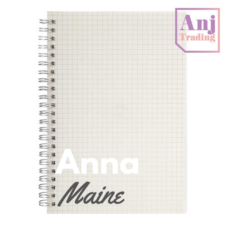 Grid Bullet Journal B5 size Notebook Spiral with Rope Personalize ...